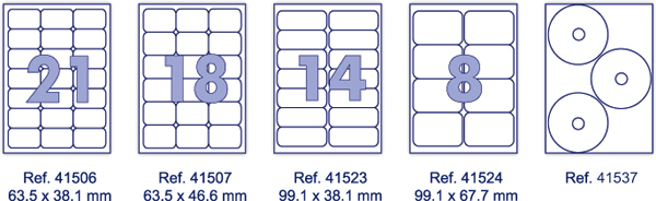 Self-adhesive labels, 99,1 x 67,7mm | Forpus