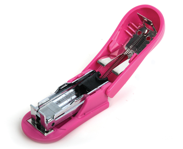 Mini stapler 12 sheets, pink | Forpus